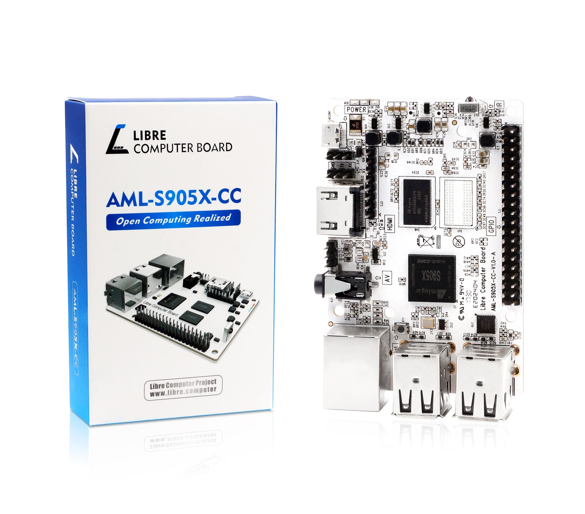 Libre Computer Le Potato AML-S905X-CC Single Board Computer – LoveRPi
